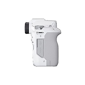 Canon EOS R50 Mirrorless Vlogging Camera (Body Only/White), RF Mount, 24.2 MP, 4K Video, DIGIC X Image Processor, Subject Detection & Tracking, Compact, Smartphone Connection, Content Creator