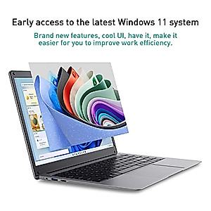 ECOHERO Newest 2023 Windows 11 Laptop, 6GB RAM 128GB SSD Storage, 14.1-inch HD Display, Intel Celeron J4005 Dual-Core Processor Up to 2.7GHz, Ultra Slim Laptops Computers, Webcam, 2.4G WiFi and BT4.0