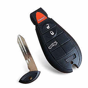 BESTHA 2 New Replacement 4 Button Keyless Entry Remote Key Fob Transmitter for M3N5WY783X Chrysler 300/Dodge Charger Challenger Magnum with Ignition Key IYZ-C01C