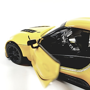 KiNSMART Toyota GR Supra Concept Racing Edition 1/36 Scale Diecast Race Car (Yellow)