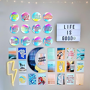 HK Studio Y2K Room Decor - Hologram Disc Teen Room Decor 6" Pack 12