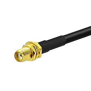 Bingfu Ham Radio Antenna Extension Relocation Cable SMA Male to Female RG58 Coaxial Jumper Cable 1m 3 feet for Ham Radio Kenwood BaoFeng Wouxun Icom Yaesu Vertex Standard Horizon Marine VHF Radio