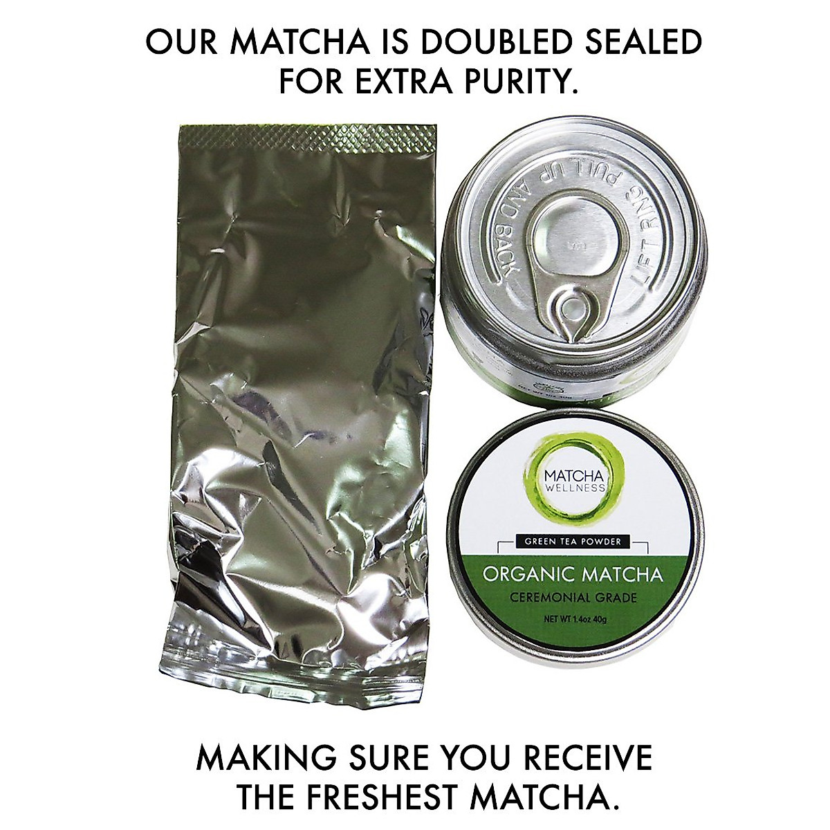 eco heed Matcha Green Tea Powder Organic Ceremonial Grade 1.4oz - 1st Harvest Premium Matcha From Uji – Matcha Wellness