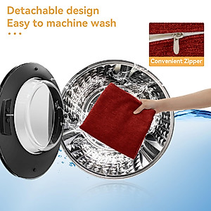 ROFIELTY Bench Cushion 39 inch, Durable Bench Cushions for Indoor Furniture, Non-Slip Window Seat Cushions Indoor, Personalized Custom Bench Cushion (Red, 39x17x2)