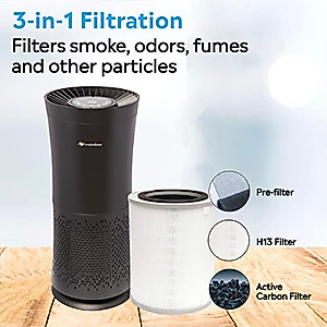 enviroboss Z400 Air Purifier, up to 326 sq ft, Black