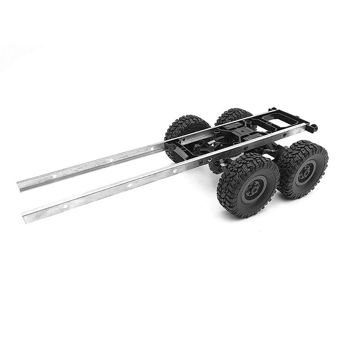 ZJchao Oil Trailer Chassis Spare Tire Kit, for WPL 1/16 B36 B-36 B36K B36KIT Military Truck Car Spare Parts DIY Car Accessoy
