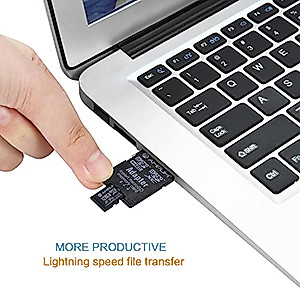 Amplim Micro SD Card 128GB, Extreme High Speed MicroSD Memory Plus Adapter, MicroSDXC SDXC U3 Class 10 V30 UHS-I TF Nintendo-Switch, Go Pro Hero, Surface, Phone Galaxy, Camera Security Cam, Tablet