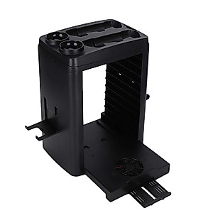 Multifunctional Vertical Cooling Stand for PS4,Charging Dock Station with 11 Game CD Storage for PS4 for PS4 Slim for PS4 Pro