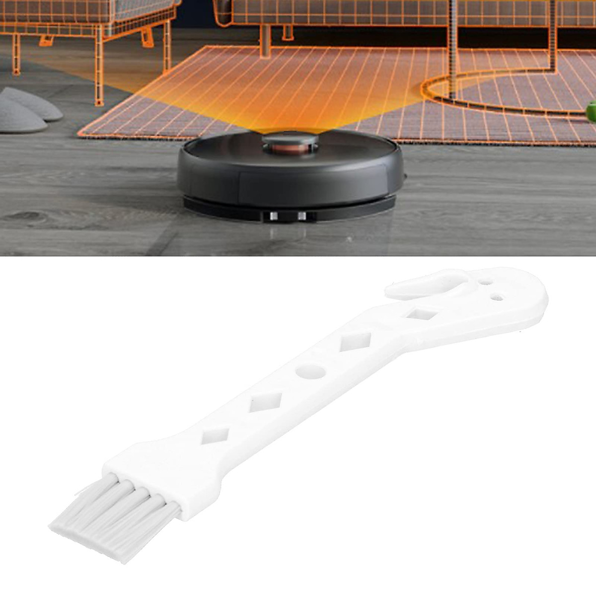GLOGLOW Handheld Vacuum Cleaner Brush Dust Brush Sweeping Robot Tool Fit for Xiaomi/Shark/Sweeping Robot
