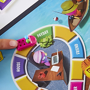 Hasbro Gaming The Game of Life Game, Family Board Game for 2-4 Players, Indoor Game for Kids Ages 8 and Up, Pegs Come in 6 Colors