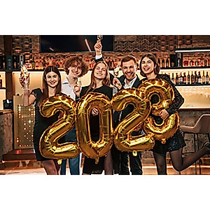 Treasures Gifted Gold 40" 2023 Balloon Numbers - Graduation Party Decorations 2023 - Graduation Decorations - 2023 Foil Balloons - 2023 Balloons Gold, New Years Eve Balloons - Balloons Graduation 2023