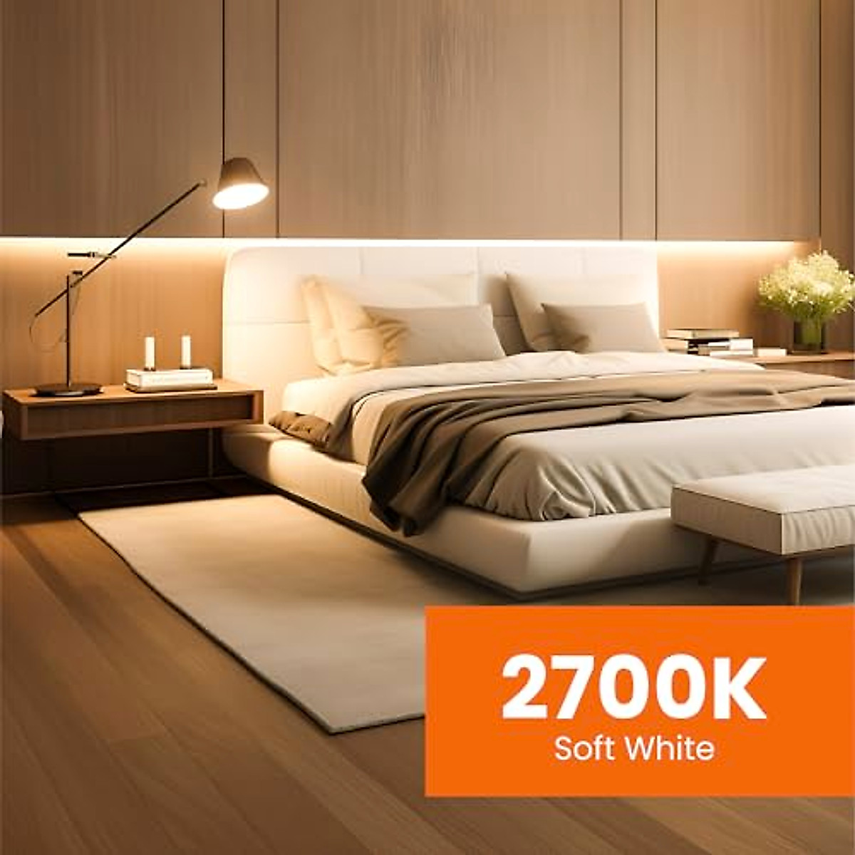 Feit Electric A19 LED Light Bulb, 40W Equivalent, Dimmable, 450 Lumens, E26 Med Base, 2700K Soft White, 90 CRI, 8.8W Standard Glass Filament Lighting Bulbs, 13-Year Lifetime, A1940/927CA/FIL/4, 4 Pack