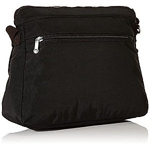 Kipling womens WomenÂ’s Aisling Bag, Lightweight Everyday Purse, Nylon Shoulder Crossbody Bag, Black Noir, 12 L x 8.87 H 4 D US