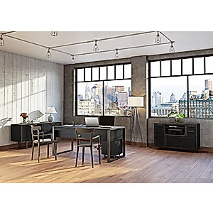 BDI Corridor Office 6520 Multifunction Cabinet (Charcoal Stained Ash)