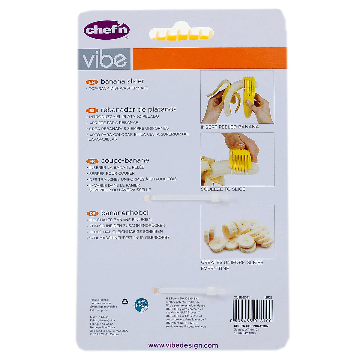 CHEF N Vibe Banana Slicer, 1 EA