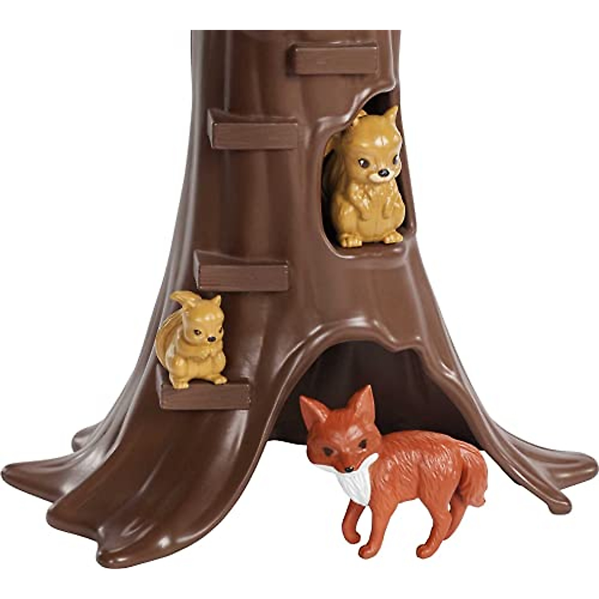 Barbie Doll & Playset, Animal Rescuer Theme with Vet Doll, 8 Animal Figures, Treehouse, Care Station, Rope Bridge & More (Amazon Exclusive)