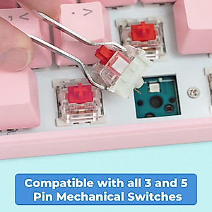 Koi Co (Koi61) Hot Swappable Keyboard - 60 Percent Hot Swap Keyboard - 5 pin Hotswap Keyboard- DIY Custom Keyboard - 60 Percent Keyboard - RGB Mechanical Keyboard - Keyboard PCB