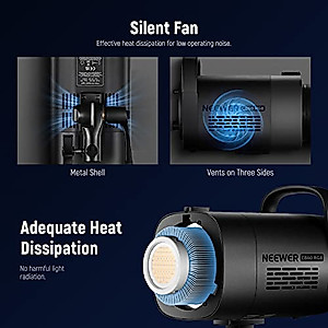 NEEWER LED Video Light Bowens Mount RGB CB60 70W, RGB Full Color 18000 Lux@1m CCT 2700K~6500K CRI 97+ 17 Lighting Scenes App Control Continuous Lighting for Photography, Studio Video Lighting