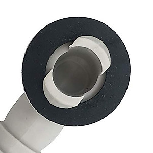 Air Jade 3/5 Inch(15mm) Air Conditioner Drain Hose Connector Elbow Fitting with Rubber Ring, Universal Fit Mini-Split AC Unit and Window Air Conditioning Unit