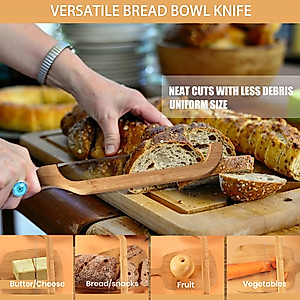 DVIIDO Bread Knife for Homemade Bread, 16" Sourdough Bread Knife Easy to Cutting Premium Stainless Steel Serrated Bread Cutter for Sourdough Bread Baguettes and More