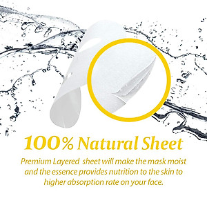 GLAM UP Sheet Mask Brightening Lemon (10 sheets)