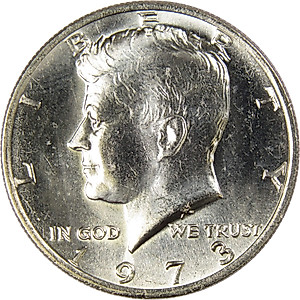 1973 Kennedy Half Dollar BU Uncirculated Mint State 50c US Coin Collectible
