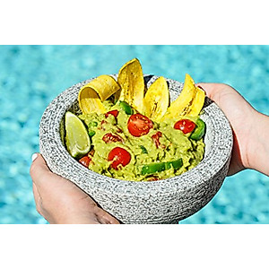 IMUSA USA Granite Molcajete Spice Grinder 6-Inch, Gray