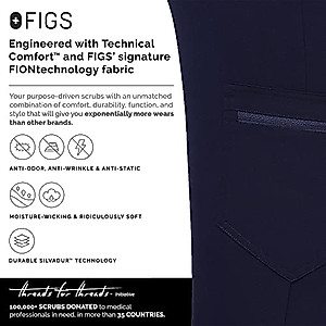 FIGS Zamora Jogger Maternity Scrub Pants for Women - Navy, Tall L