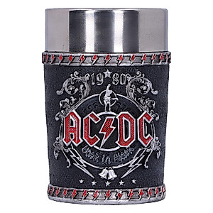 Nemesis Now Officially licensed ACDC Back in Black Shot Glass,8.5cm