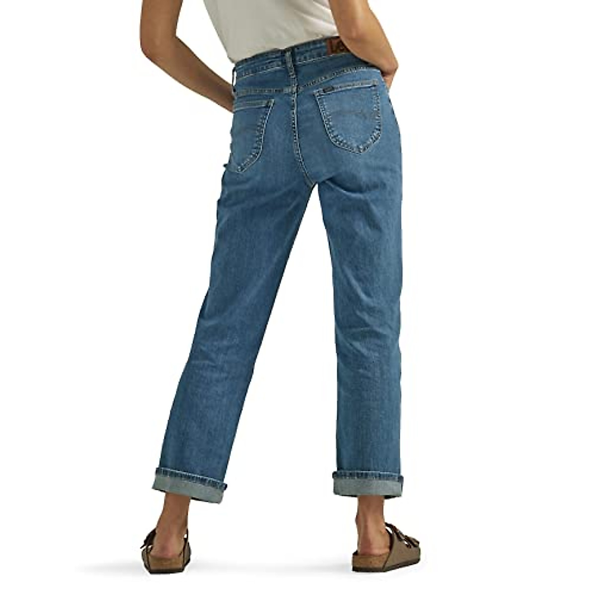 Lee Women's Mid Rise Boyfriend Jean, Standout DX, 14