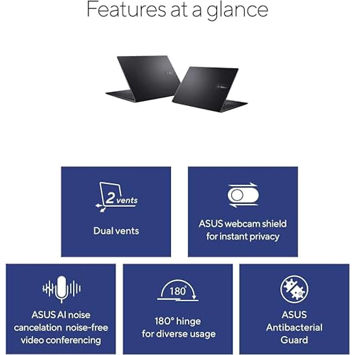 ASUS Vivobook 16 Laptop Computer, 16 Inch Laptop i5 WUXGA, Intel 10-Core i5 Laptop Microsoft Office Lifetime,8GB RAM 256GB SSD Windows 11 Pro Notebook PC|Backlit Keyboard 10-Key Number Pad|HDMI|USB-C