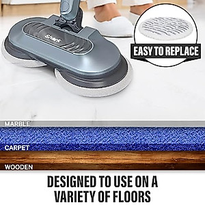 GearHill Shark Steam Mop Replacement Pads, 6 Pack Gray Microfiber Pads for Shark S7001, S7000, S7201, S7001tgt, S7000amz and S7201 Series, Suitable for Hard Floors