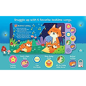 Baby's First Bedtime Songs (Interactive Children's Song Book with 6 Sing-Along Tunes)