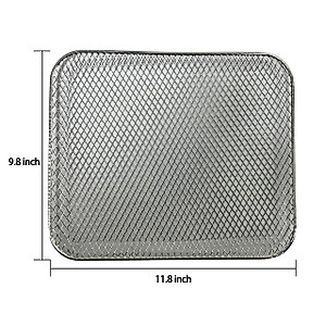 Air Fryer Oven Rack only for Gluck 20 QT, Set of 2, 11.8 * 9.8 inch