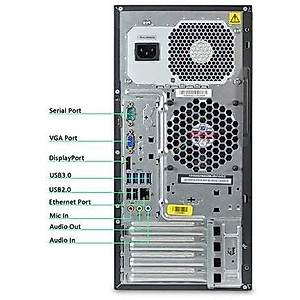 Lenovo ThinkCentre M82 Tower Desktop PC, Intel Quad Core i5-3470 up to 3.6GHz, 8G DDR3, 256G SSD, DVD, WiFi, BT 4.0, Windows 10 64 Bit-Multi-Language Supports English/Spanish/French(Renewed)