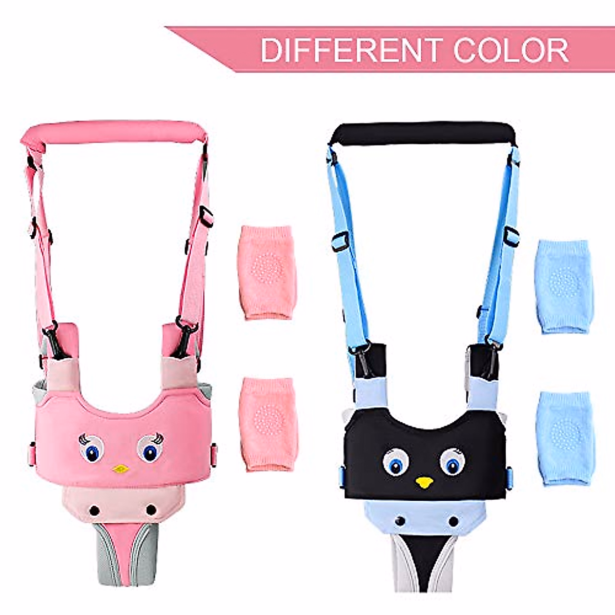 ORANGEHOME Baby Walker, Toddler Walking Harness Assistant, Handheld Walk Helper Babies, Safety Harnesses Breathable Help Stand Up&Walk Learning Helper for 7-24 Month Infant Activity-Pink