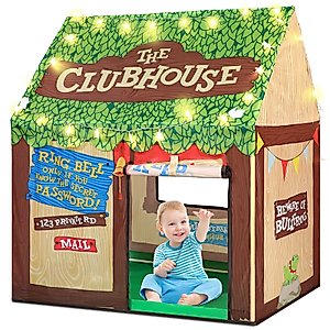GeeSound Kids Play Tent for Boys and Girls Kids Tent with Star Lights Kids Playhouse Indoor and Outdoor Use Toys for Babies and Toddlers Easy to Assemble (Green)