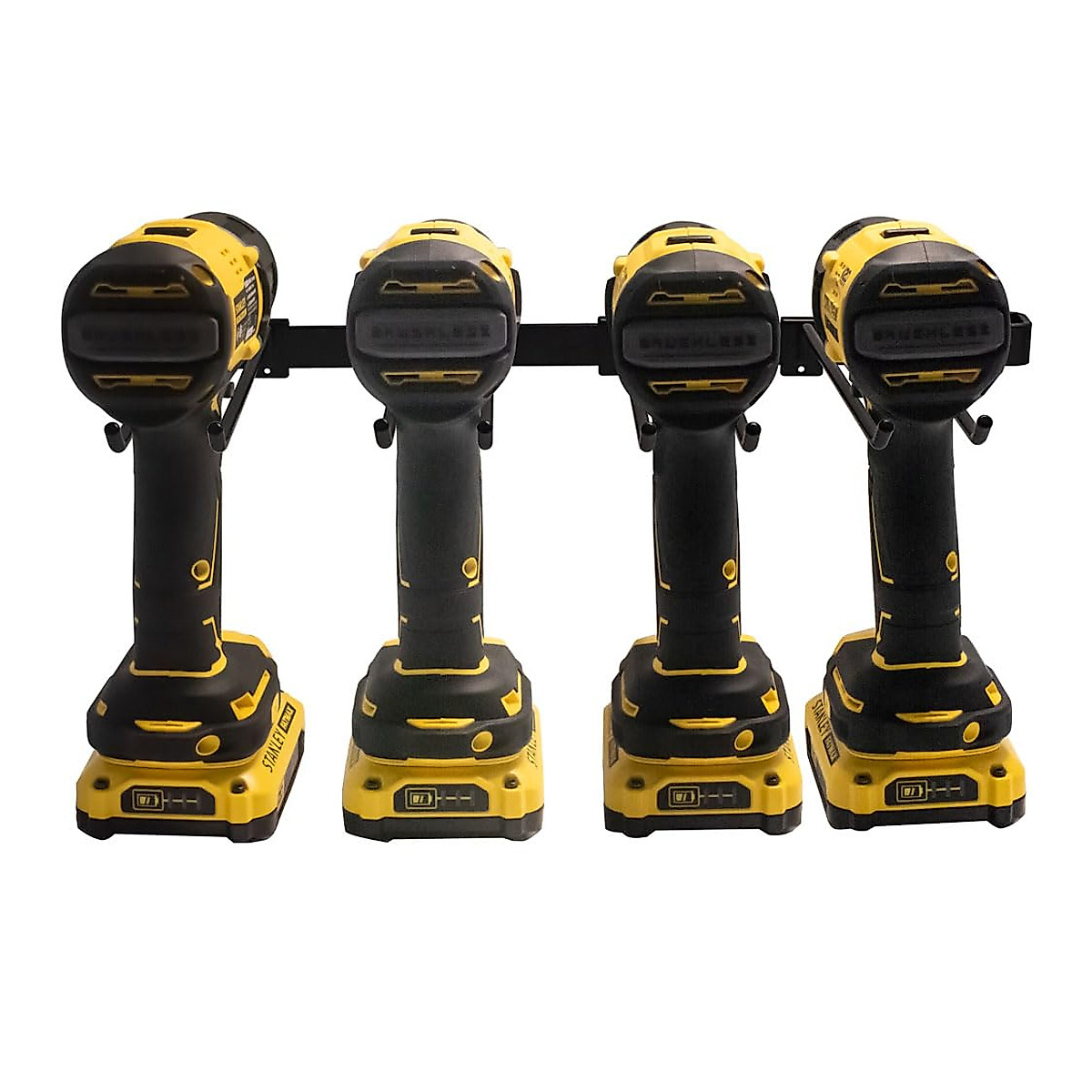 KINOMI Power Tool Holder Drill Holder Power Drill Tool Storage Rack Organizer Metallic Tool Hanger Shelf for Garages, Tool Sheds, Basements, Gardens, Art and Craft Rooms etc