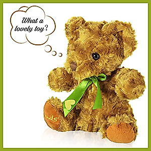 3 Pieces Stuffed Plush Bear Soft Stuffed Bear with Bow Tie Cute 2022 Graduation Stuffed Plush Animal Dolls, 8 Inch Stuffed Bear Plush Toy (Dark Yellow, Simple Style)