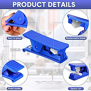 2Pcs blue Rubber Hose Cutter PTFE Plastic Tubing Cutter Hose Tube Cutter Tool, Pipe Cutter Pipe Accurate Tube Cutting Tool for Tubing Notcher Nylon PVC PU Tube and Hose Cut Up to 3/4 Inch OD Tube