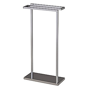 Kings Brand Furniture - Hamilton Metal Freestanding Towel Rack Stand, Chrome