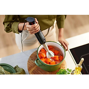 Philips ProMix Viva Collection Handblender, 300W Blending Power, SpeedTouch, ProMix Technology, Easy & Intuitive, On-the-Go Tumbler, Black, (HR2627/91)