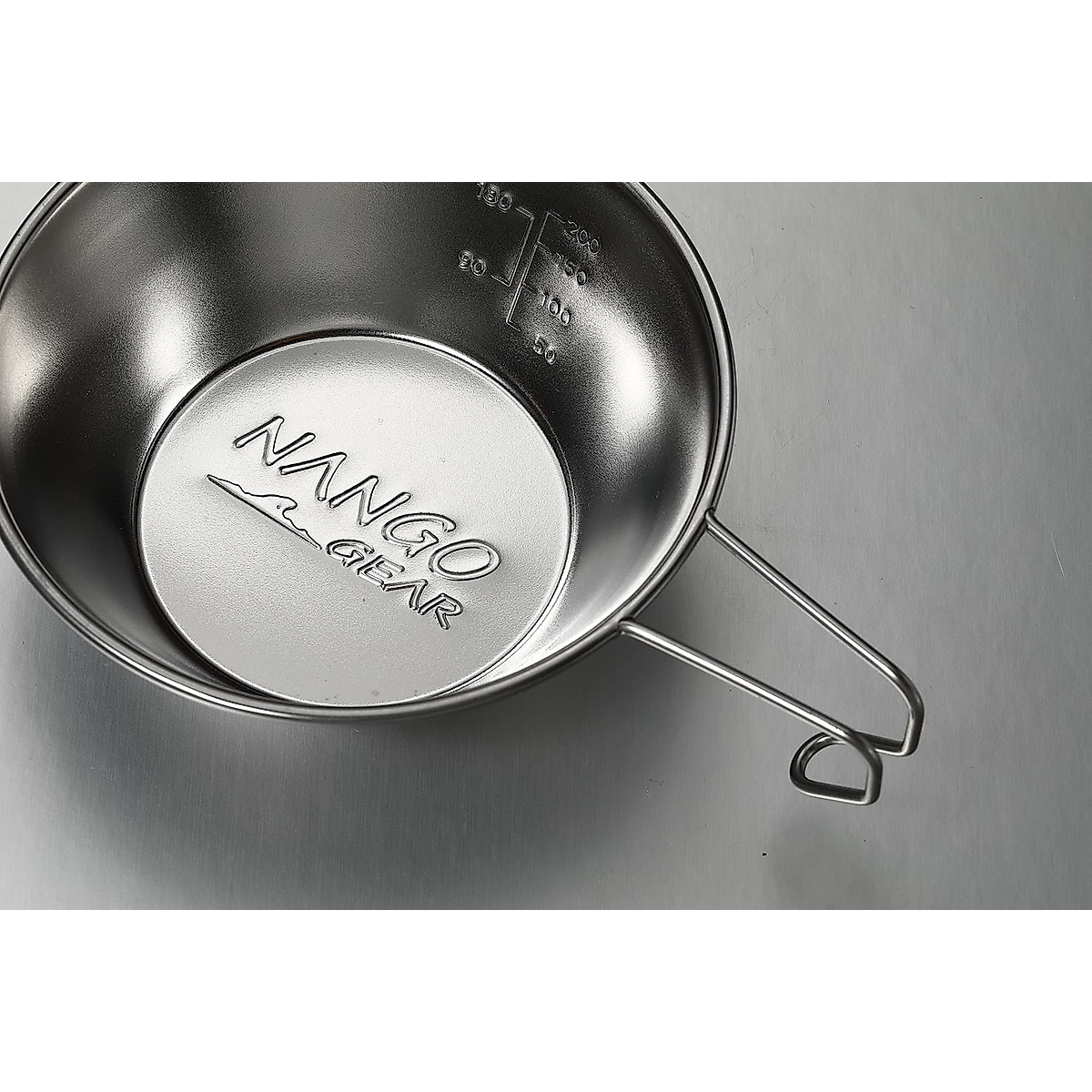 NANGOGEAR Camping Sierra Cup 310ml 2pcs Set Food Grade Stainless Steel Dishwasher Safe (21110)