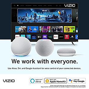 VIZIO 24-inch D-Series HD 720p Smart TV (D24h) with AirPlay and Chromecast Built-in, Screen Mirroring, & 150+ Free Streaming Channels Bundle with Cable Ties and Microfiber