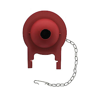 Essential Values 3-Inch Toto Toilet Flapper Replacement - Rubber Toilet Tank Flapper with Chain and Hook, Aftermarket Toilet Flapper for G-Max, Thu499s, Thu331s, Thu175s & 2021bp Toto Toilet Models