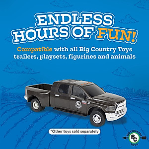 Big Country Toys Realistic Ram Truck Toy & Trailer Hitch, 1:20 Scale Farm Toys for 3 Year Old Boys…