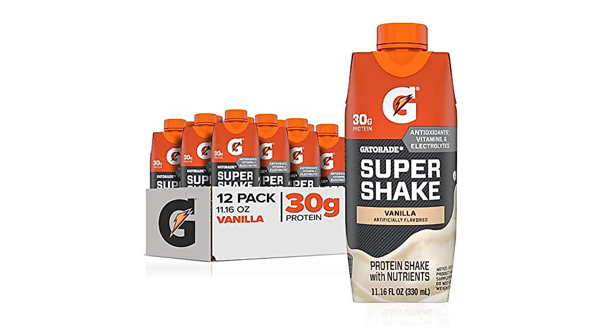 Gatorade Super Shake Vanilla - 30g Protein for Muscle Rebuild