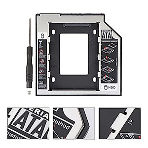 SOLUSTRE Braces Hard Ssd Laptop Accessories Disk .mm Holder Practical Machine Bay -state Case Drive Hdd Inches Tray Bracket Enclosure Kickstand