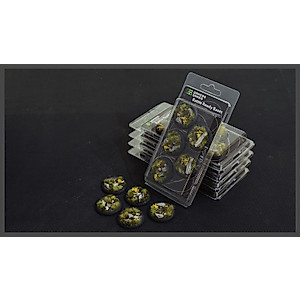 Gamers Grass Battle Ready Bases: Highland Bases, Round Lip 40mm (x5)
