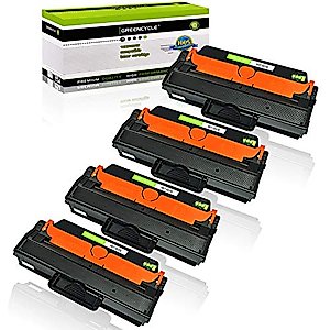 greencycle 4 Pack Black Toner Cartridge Replacement Compatible for Samsung MLT-D115L D115L SL-M2820DW SL-M2870FW SL-M2880FW Xpress M2670 M2820 M2870 Laser Printer